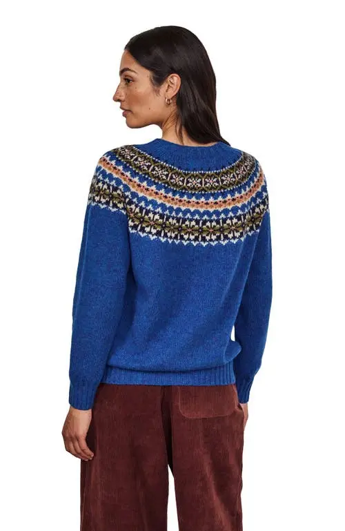 CELTIC & CO. Highlands Crew Neck Sweater - Cobalt