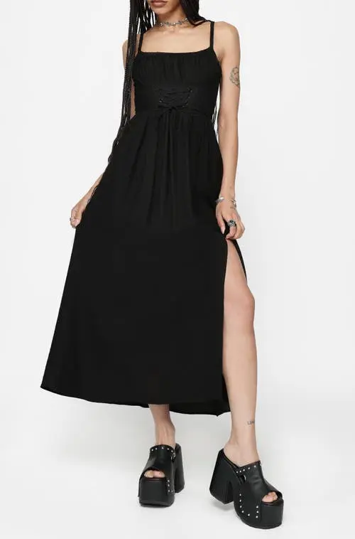 DISTURBIA Cirissa Ruched Midaxi Dress
