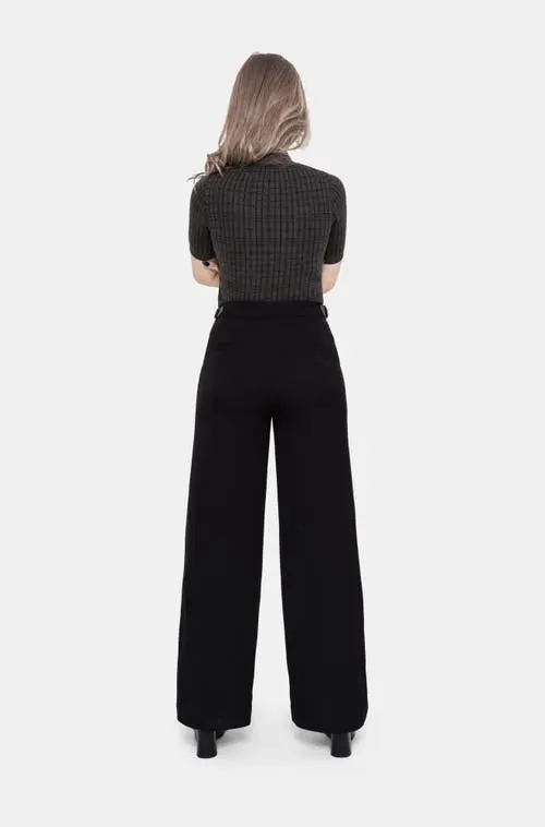 DISTURBIA Nightingale Buckle Wide Leg Trousers