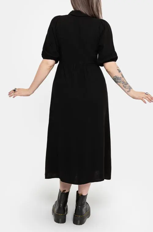 DISTURBIA Dionaea Midi Shirt Dress