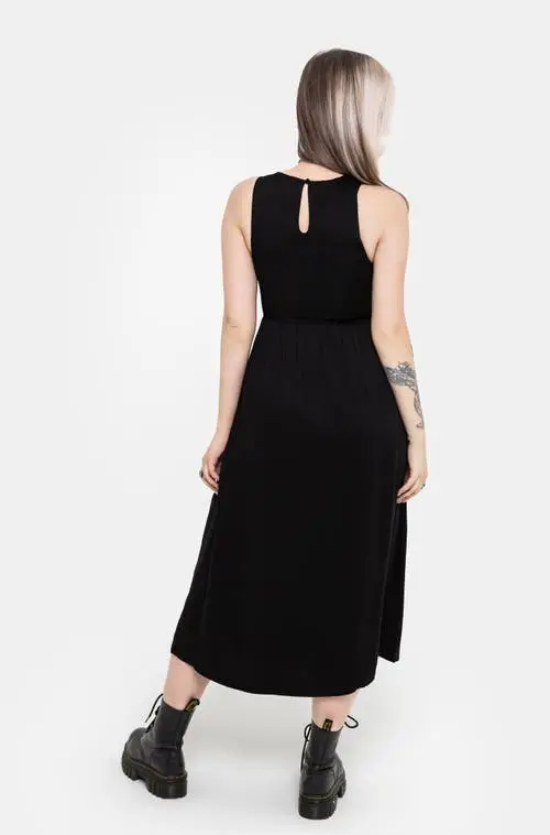 DISTURBIA Rootweave Embroidered Midi Dress