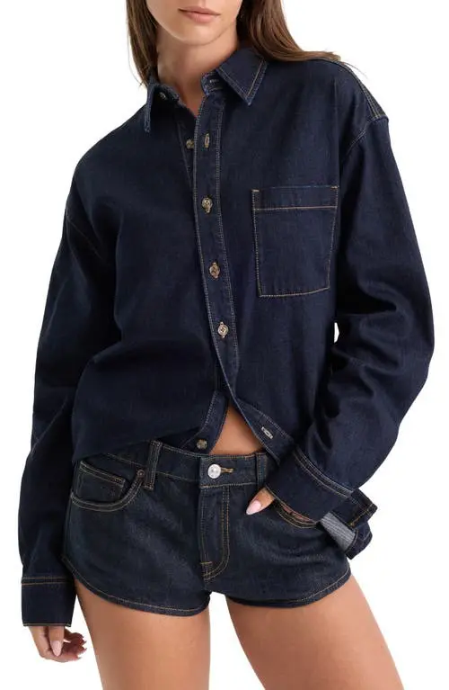 Good American Denim Easy Shirt - Indigo1389