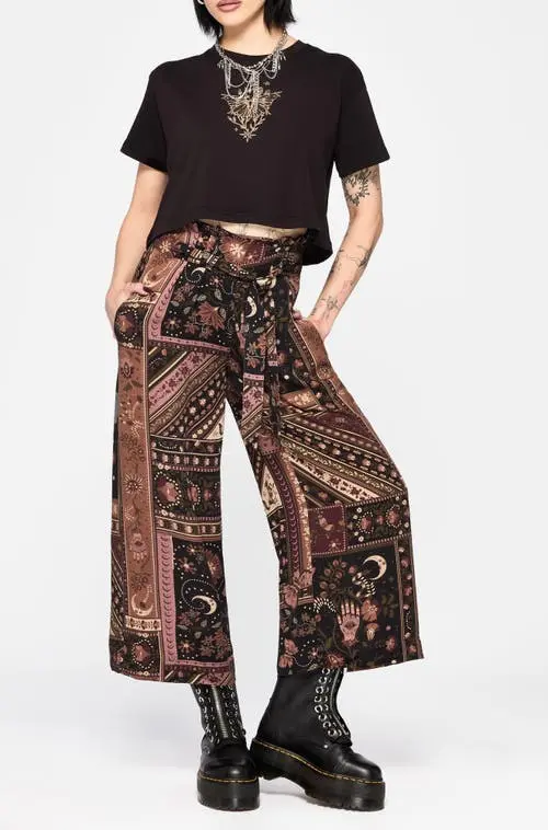 DISTURBIA Nola Folk Patchwork Culottes
