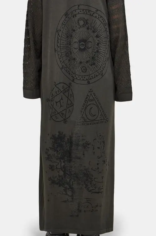 DISTURBIA Evander Cosmic Astrology Cardigan