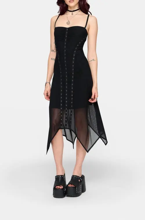 DISTURBIA Virella Mesh Cami Midi Dress