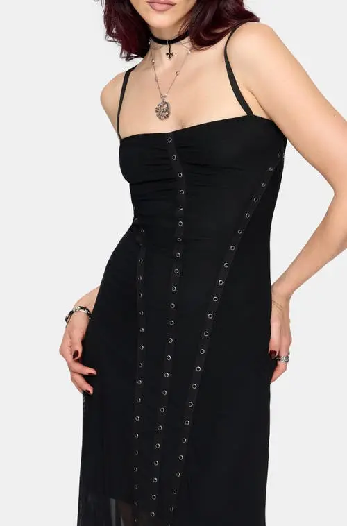 DISTURBIA Virella Mesh Cami Midi Dress