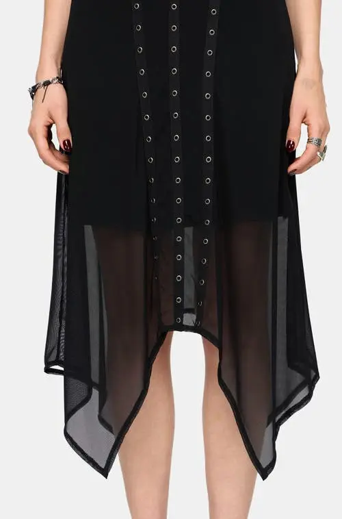 DISTURBIA Virella Mesh Cami Midi Dress