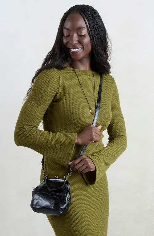 Hobo Alba Frame Leather Crossbody Bag