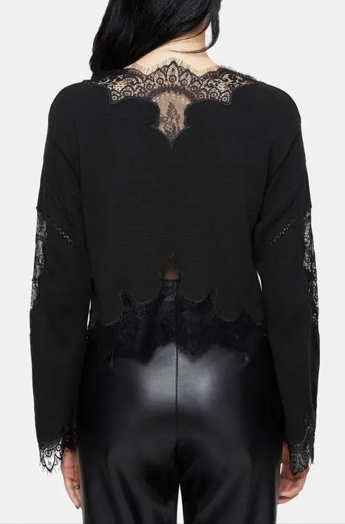 DISTURBIA Stormwoken Pointelle Knit Jumper