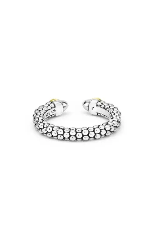Lagos Signature Caviar Open Ring