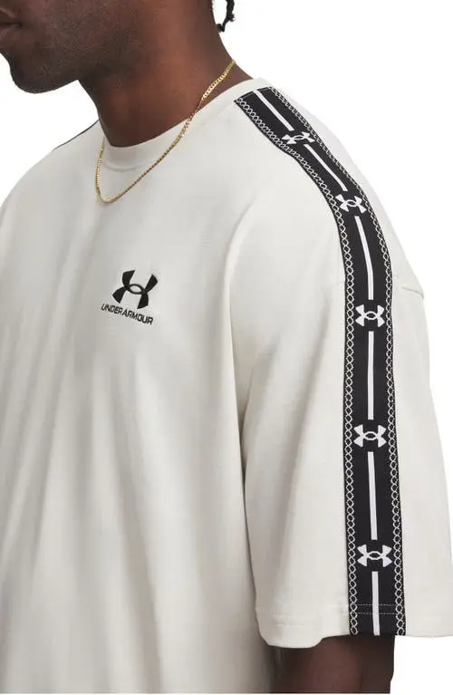 Under Armour Icon Heavyweight Taped T-shirt - Summit White/black