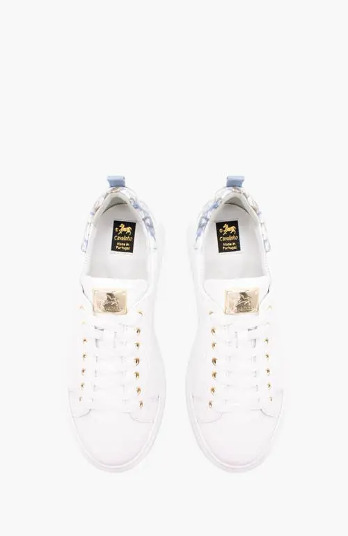 CAVALINHO Acqua Bella Leather Lace-up Platform Sneakers
