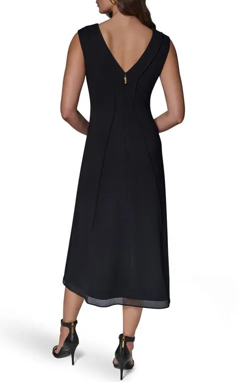 Donna Karan New York Sleeveless A-line Cocktail Dress - Black