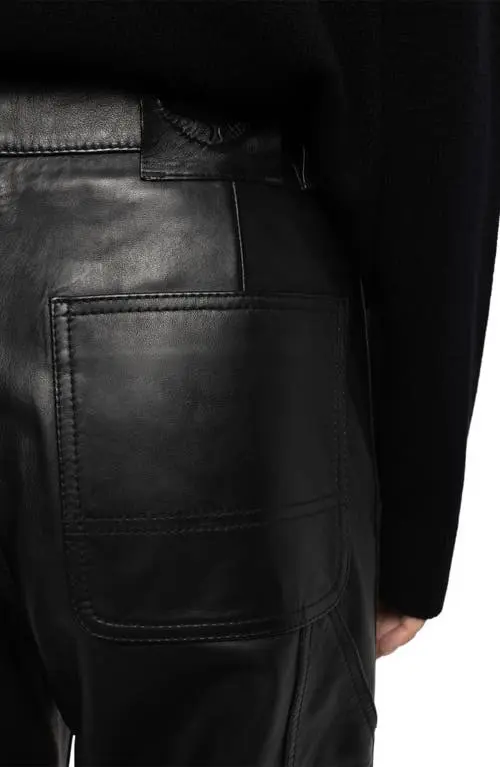Zadig&Voltaire Perya Leather Wide Leg Pants