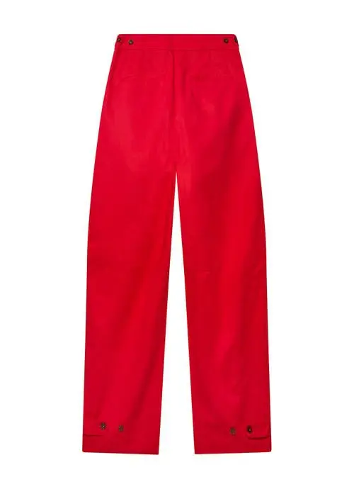 Mint Velvet Wide Leg Utility Trousers With Button Tab Cuffs