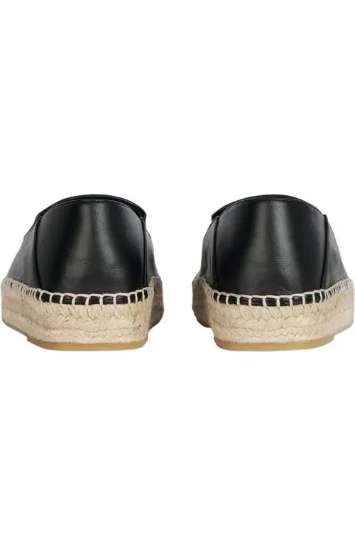 Balmain Smooth Leather Espadrilles