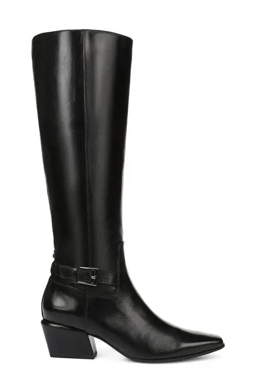Sam Edelman Haisley Knee High Buckled Block Heel Boots - Black