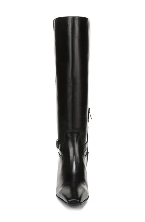 Sam Edelman Haisley Knee High Buckled Block Heel Boots - Black