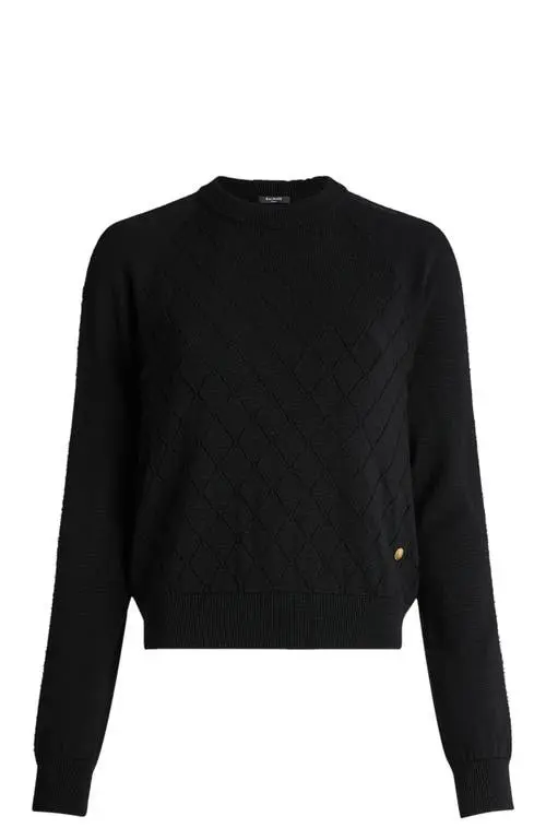 Balmain Knit Jumper - Black