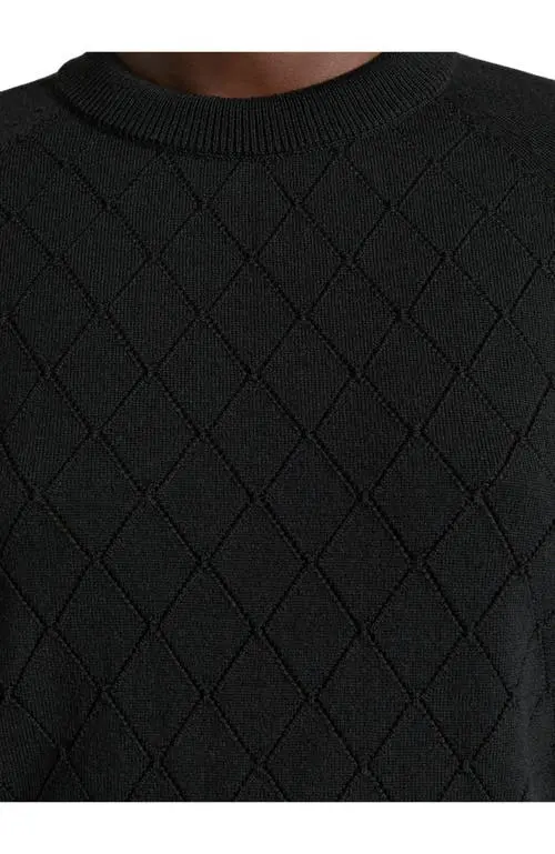 Balmain Fine Knit Jumper With Quilted Effect