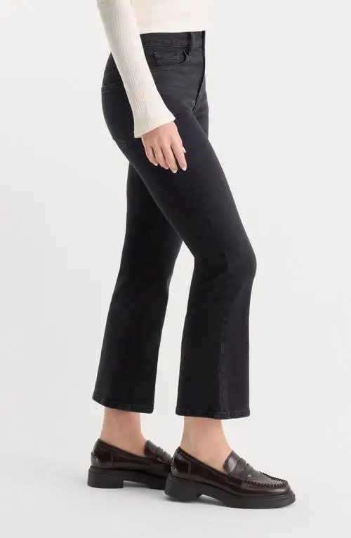 Good American Good Legs High Waist Crop Mini Boot Jeans
