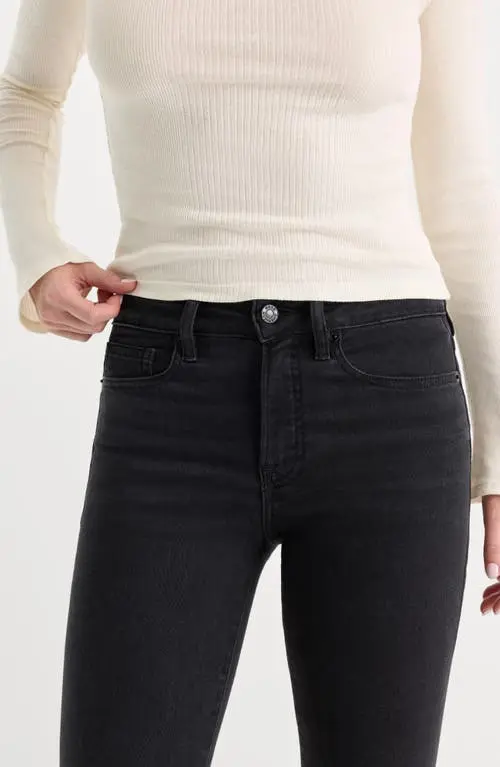 Good American Good Legs High Waist Crop Mini Boot Jeans