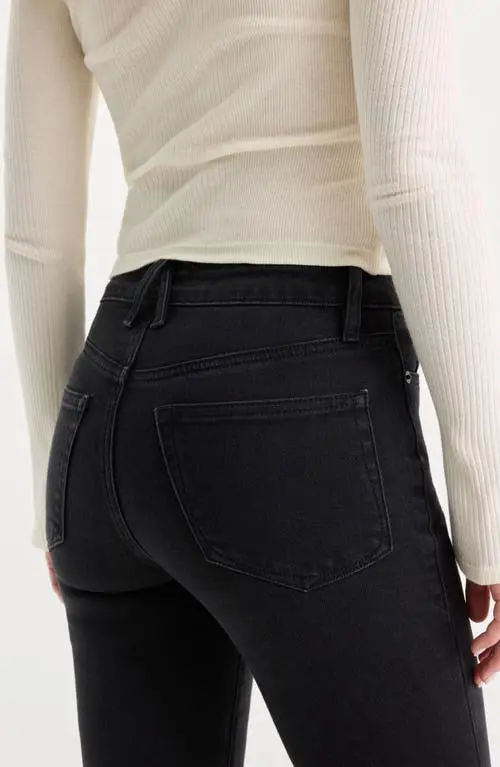 Good American Good Legs High Waist Crop Mini Boot Jeans
