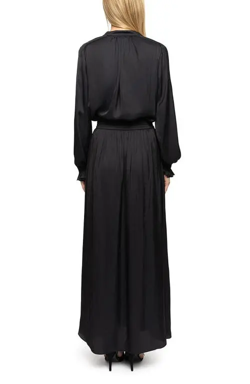 Zadig&Voltaire Rayado Satin Maxi Dress