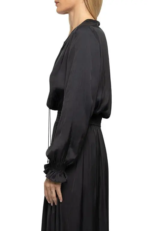 Zadig&Voltaire Rayado Satin Maxi Dress