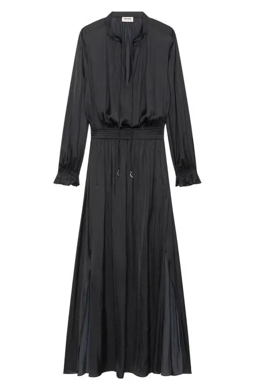 Zadig&Voltaire Rayado Satin Maxi Dress