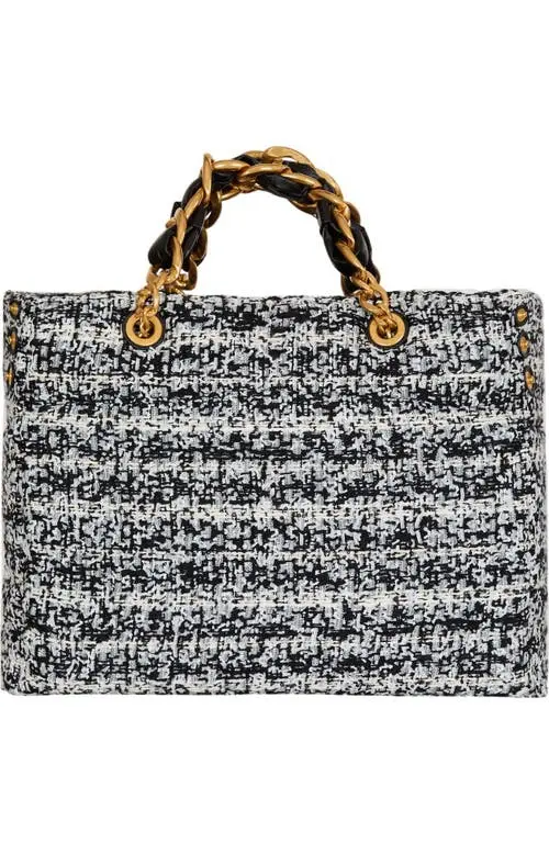 Balmain 1945 Soft Tweed Tote Bag