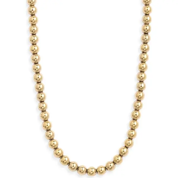 HOUSE OF OLIA 14k Gold Filled Bead Necklace - Pyrite