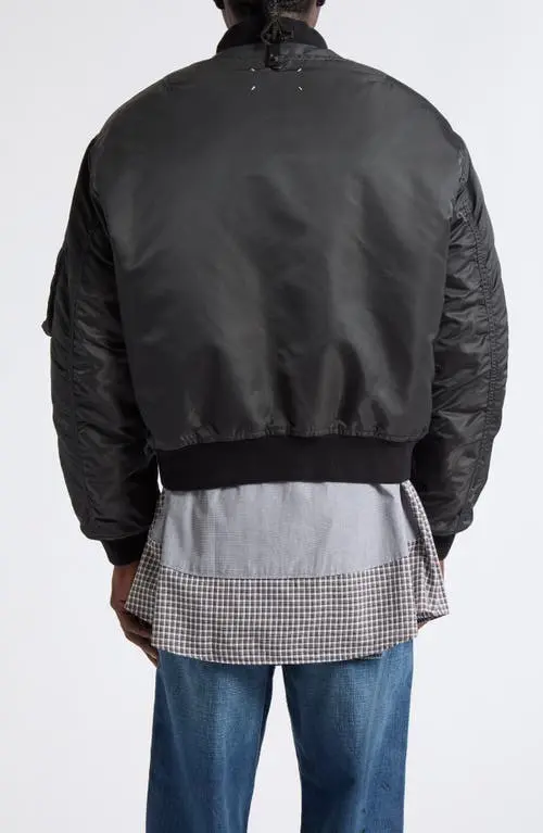 MAISON MARGIELA Reversible Bomber Jacket - Dark Grey