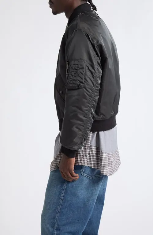 MAISON MARGIELA Reversible Bomber Jacket - Dark Grey