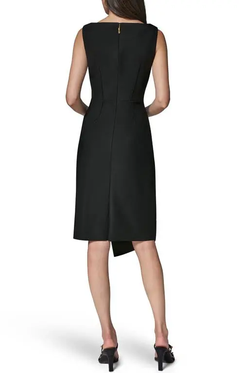 Donna Karan New York Ruffle Detail Sheath Midi Dress