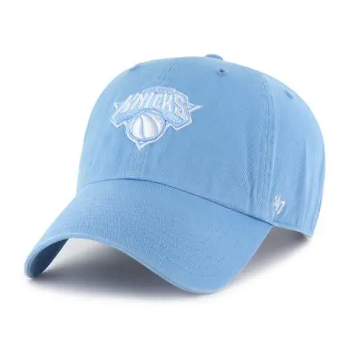 '47 47 New York Knicks Clean Up Adjustable Hat - Light Blue