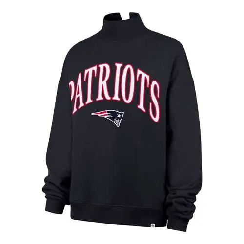 '47 New England Patriots Oversized Vantage Mock Neck Sweatshirt