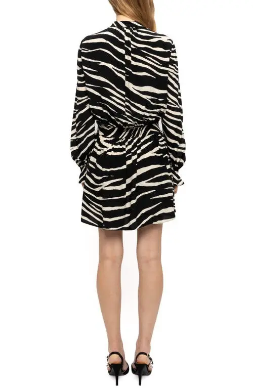 Zadig&Voltaire Rayados Zebra Print Mini Dress