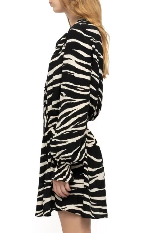Zadig&Voltaire Rayados Zebra Print Mini Dress
