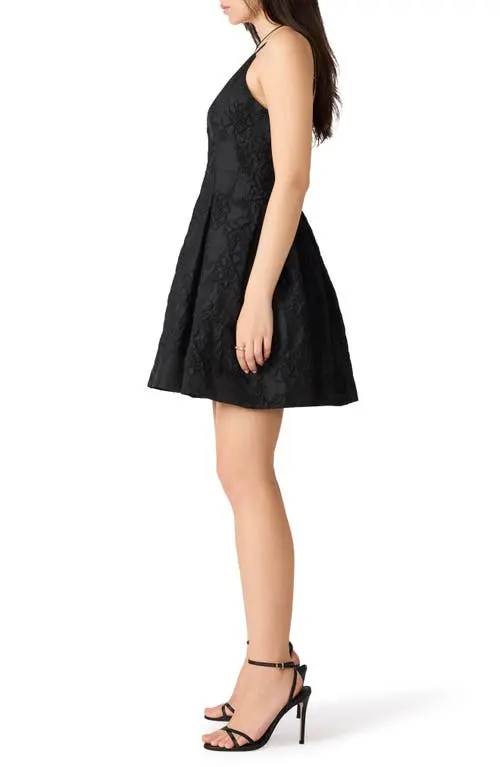 Steve Madden Floral Jacquard Fit & Flare Dress