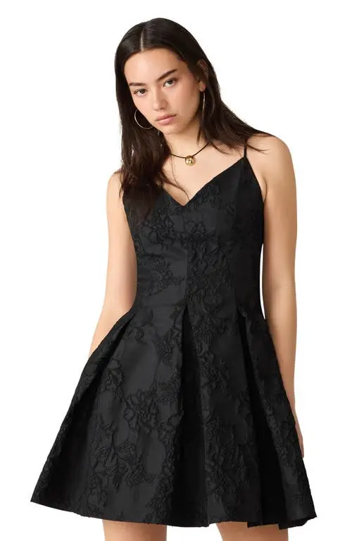 Steve Madden Floral Jacquard Fit & Flare Dress