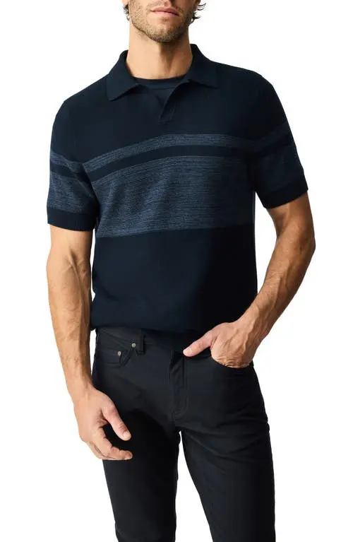 Rodd & Gunn Mount Albert Stripe Short Sleeve Cotton Sweater