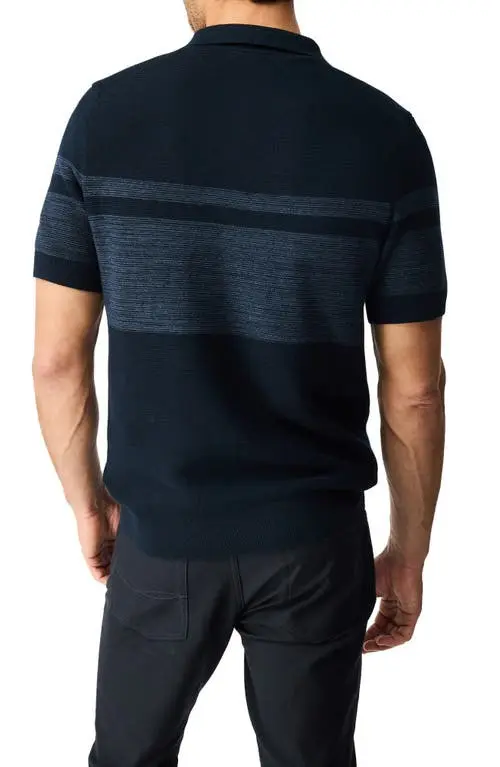 Rodd & Gunn Mount Albert Stripe Short Sleeve Cotton Sweater