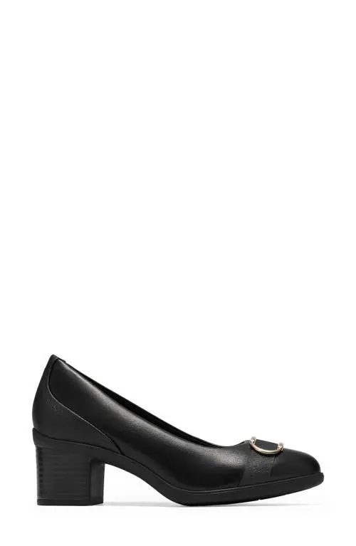 Clarks Shaya Lux Leather Pump - Black