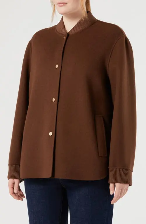 Marina Rinaldi Virgin Wool Blend Short Coat