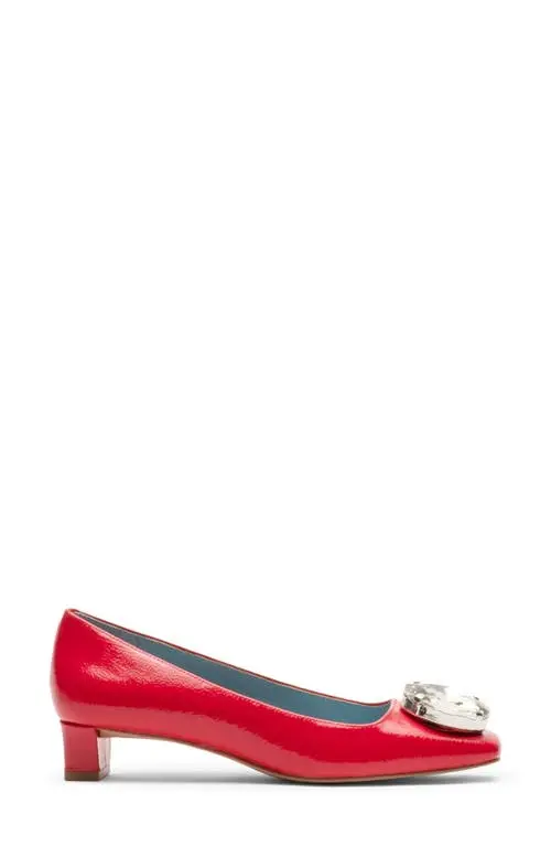 FRANCES VALENTINE Mary Embellished Square Toe Pump