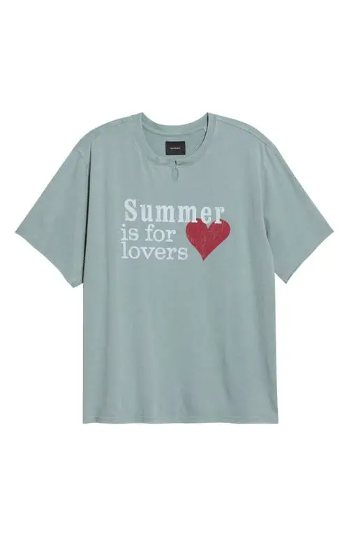 PACSUN Roll Cuff Summer Lovers Graphic T-shirt