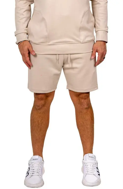 MACEOO Marthyr Pique Knit Shorts - Beige