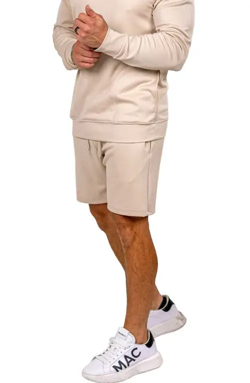 MACEOO Marthyr Pique Knit Shorts - Beige
