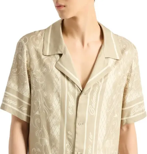 Balmain Printed Foulard Pyjama Shirt